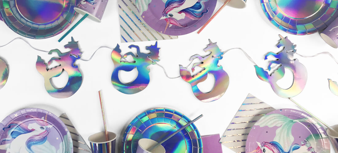 Mermicorn and Iridescent Party Range – Design Group Australia